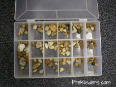 Rock Collections for the Science Center - PreKinders Preschool Activities