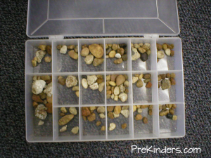 Rock Collections for the Science Center - PreKinders Preschool Activities