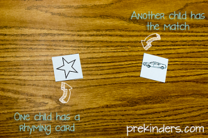 Rhyming Cards - PreKinders