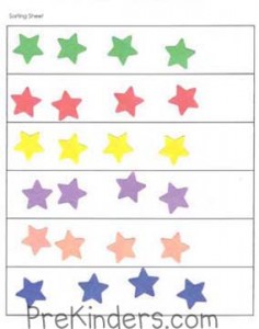 Sorting Printables - PreKinders Preschool Activities