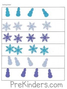 Sorting Printables - PreKinders Preschool Activities