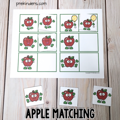 Apple Visual Discrimination Printables: Matching, Same Different ...