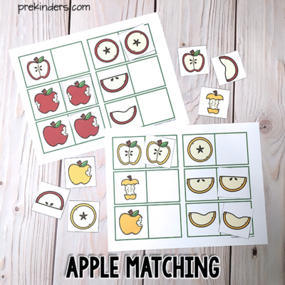 Apple Visual Discrimination Printables: Matching, Same Different ...