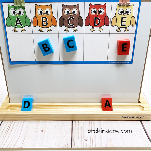 Owl Letter Tumble Game - PreKinders