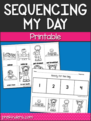 Sequencing My Day - PreKinders Preschool Activities