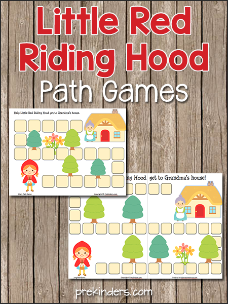 Red Riding Hood Game Prekinders Preschool Activities