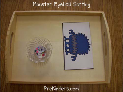 Monster Eyeball Sorting - PreKinders