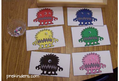 Monster Eyeball Sorting - PreKinders