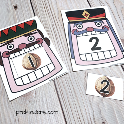 Nutcracker Number Game - PreKinders Preschool Activities