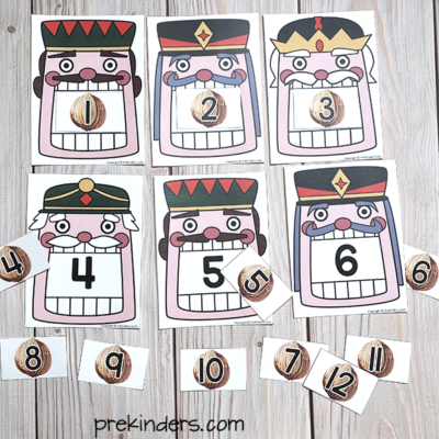 Nutcracker Number Game - PreKinders Preschool Activities