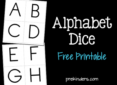 Alphabet Dice Games - PreKinders