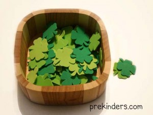 St. Patrick's Day Grid Game - PreKinders Preschool Activities