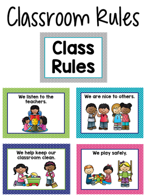 Pre-K Classroom Rules - PreKinders Preschool Activities