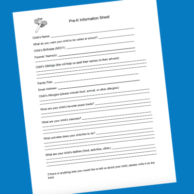 First Days of Pre-K - PreKinders Preschool Activities