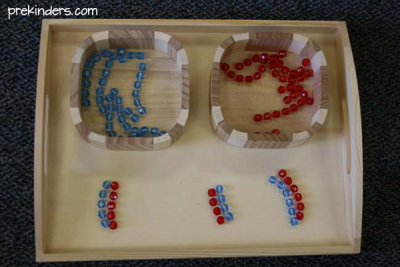 Learn Sizes with Jewel Strings - PreKinders Preschool Activities