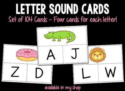 Letter Sounds Activity Cards - PreKinders