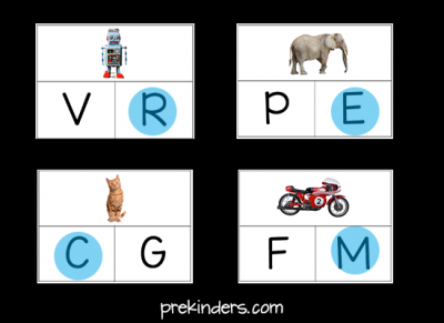 Letter Sounds Activity Cards - PreKinders