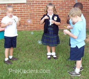 Bubble Chemistry Science Experiment - PreKinders Preschool Activities