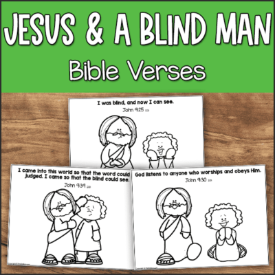 Jesus Heals a Blind Man: Bible Story Activities - PreKinders Preschool ...