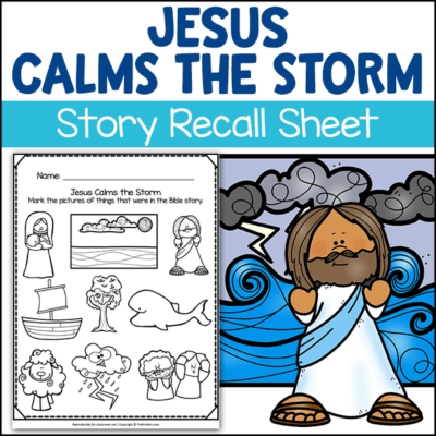 Jesus Calms the Storm: Christian Preschool Activities - PreKinders ...