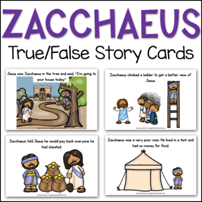 Zacchaeus: Christian Preschool Activities - PreKinders Preschool Activities