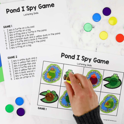 Pond Life Theme - PreKinders Preschool Activities