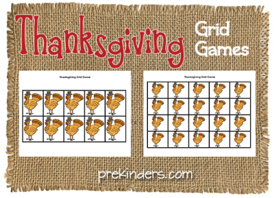 Thanksgiving Theme - PreKinders Preschool Activities