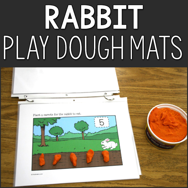 Carrots for the Rabbit Play Dough Mats - PreKinders