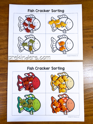 Fish Cracker Activities - PreKinders