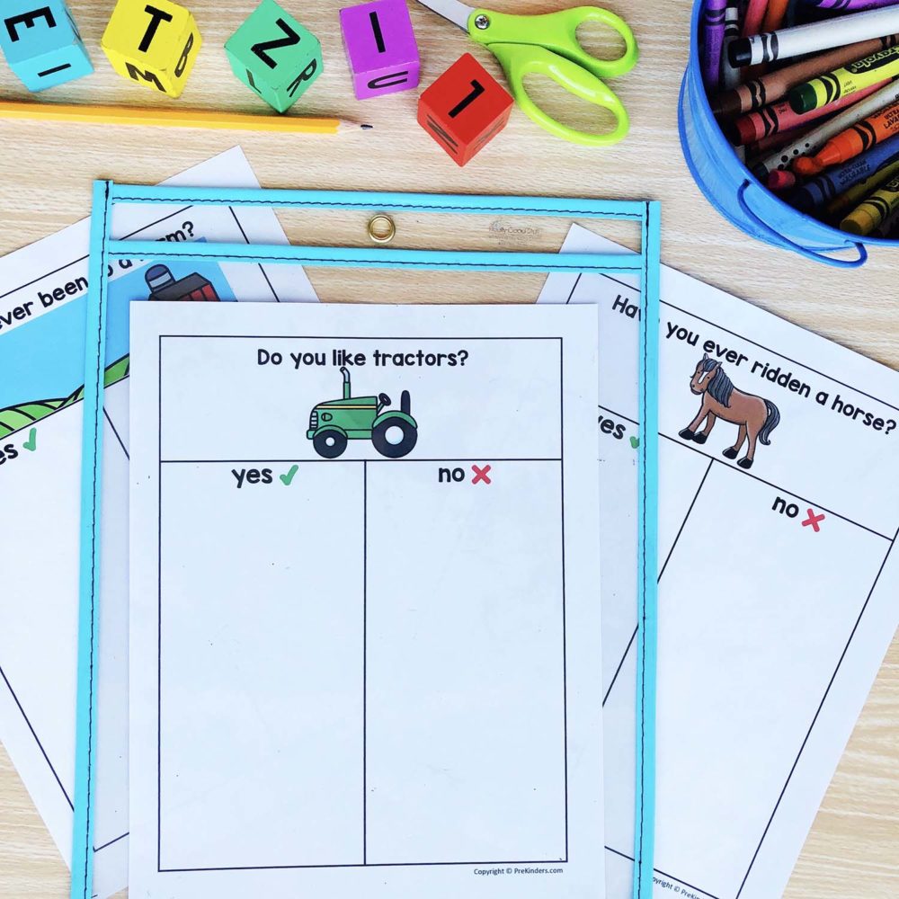 Farm Picture-Word Cards - PreKinders