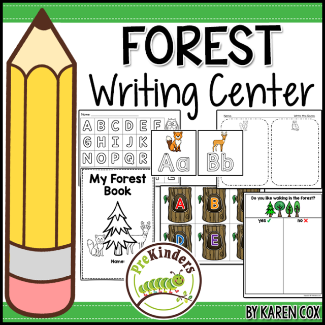 Forest Picture Word Cards - PreKinders Preschool Activities