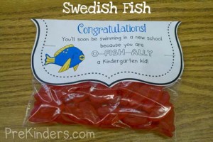 Swedish Fish End of Year Gift - PreKinders Preschool Activities