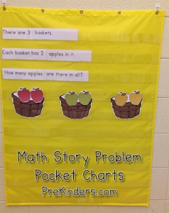 Math Story Pocket Chart for Fall - PreKinders Preschool Activities