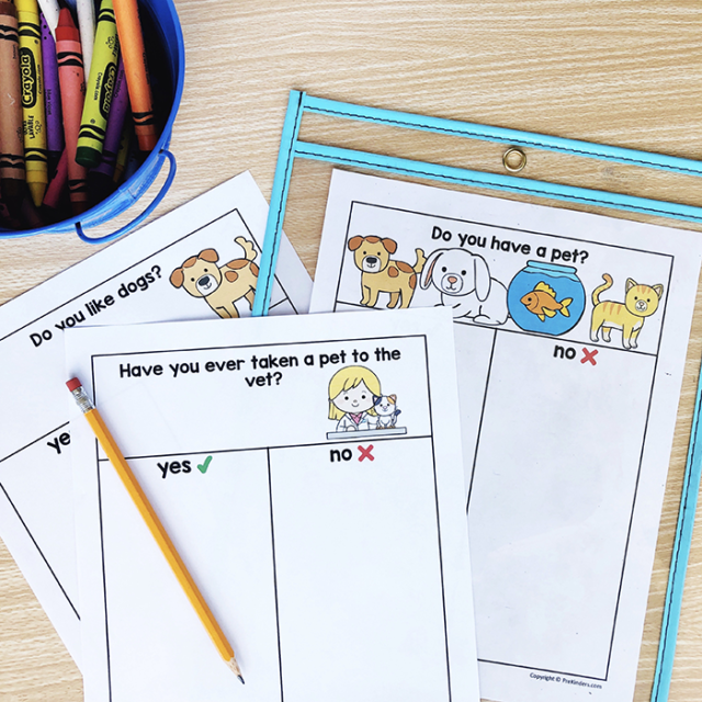 Pet Picture-Word Cards - PreKinders Preschool Activities