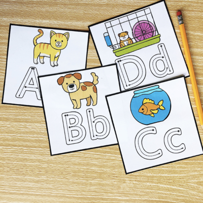 Pet Picture-Word Cards - PreKinders Preschool Activities