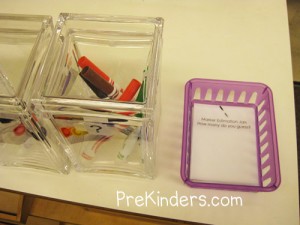 Marker Estimation Jars - PreKinders Preschool Activities