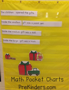 Math Story Problem Pocket Charts for Winter - PreKinders Preschool ...