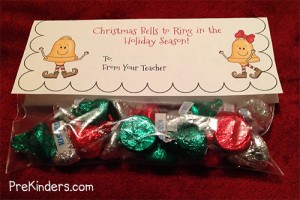 Christmas Treat Bag Toppers - PreKinders Preschool Activities