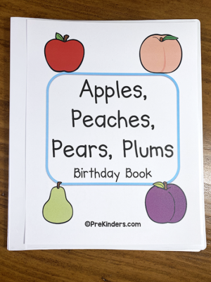 Class Birthday Book - PreKinders Preschool Activities