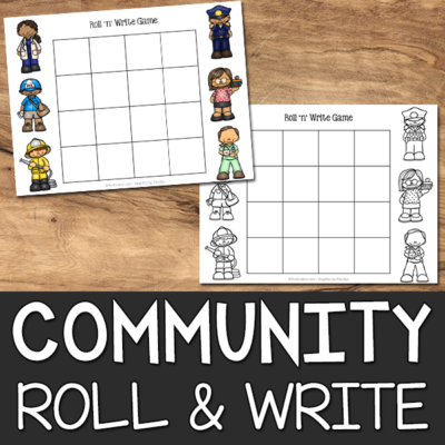 Roll 'n' Write Games - PreKinders