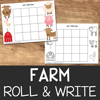 Roll 'n' Write Games - PreKinders