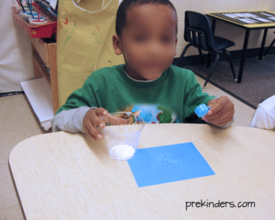 Instant Snow Science - PreKinders Preschool Activities