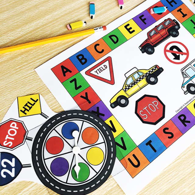 Transportation Word Cards - PreKinders Preschool Activities
