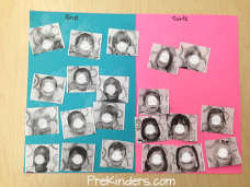 Teach Math with Children's Photos - PreKinders Preschool Activities