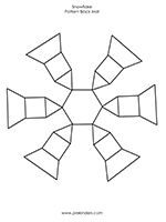 Snowflake Pattern Block Mats - PreKinders