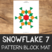 Snowflake Pattern Block Mats - PreKinders Preschool Activities