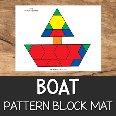 Transportation Pattern Block Mats - PreKinders Preschool Activities