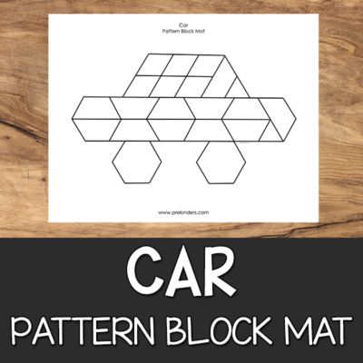 Transportation Pattern Block Mats - PreKinders Preschool Activities