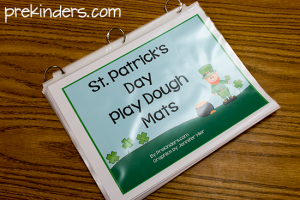 St. Patrick's Leprechaun Play Dough Mats