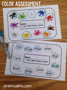 Math Assessment Awards - PreKinders Preschool Activities
